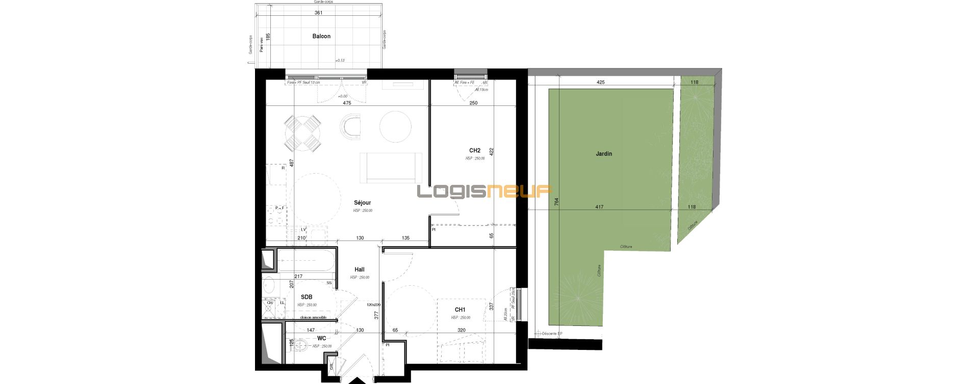 Vente appartement T3 de 59 m² à Ambérieu-en-Bugey, résidence « Alpha ...