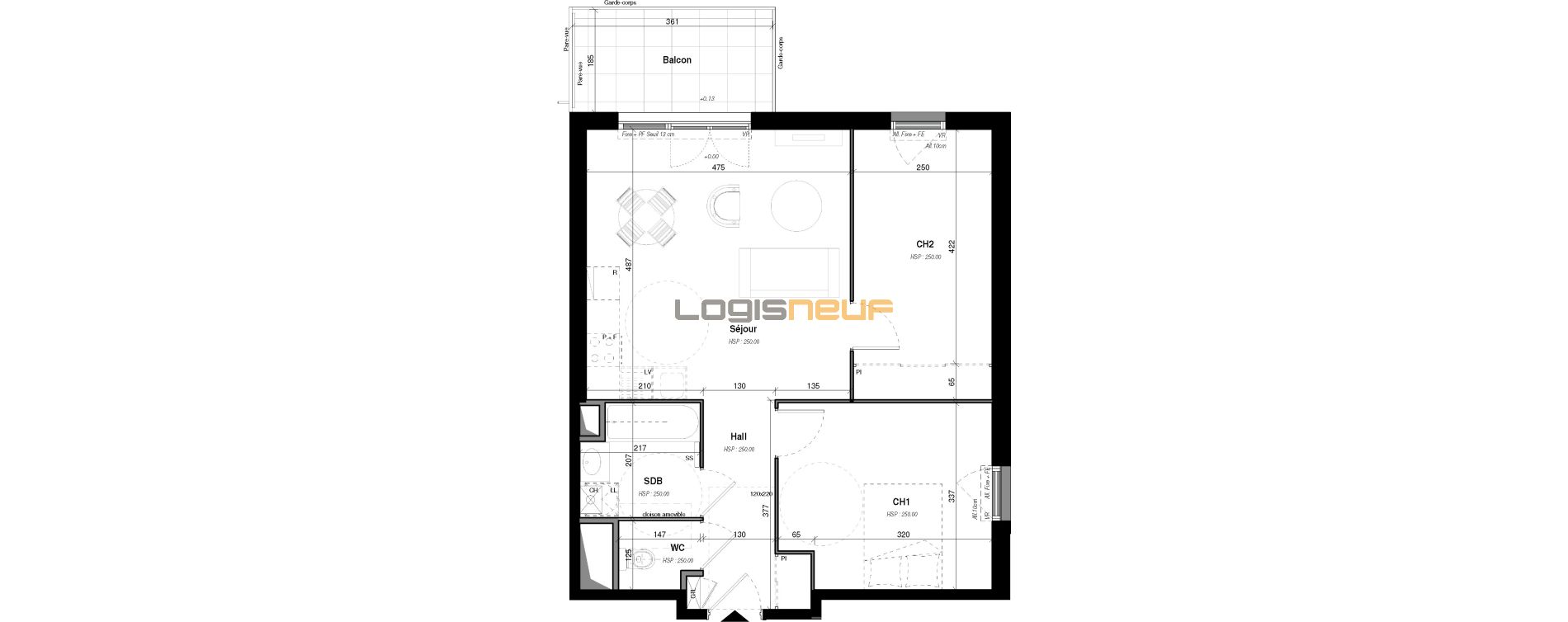 Vente appartement T3 de 59 m² à Ambérieu-en-Bugey, résidence « Alpha ...