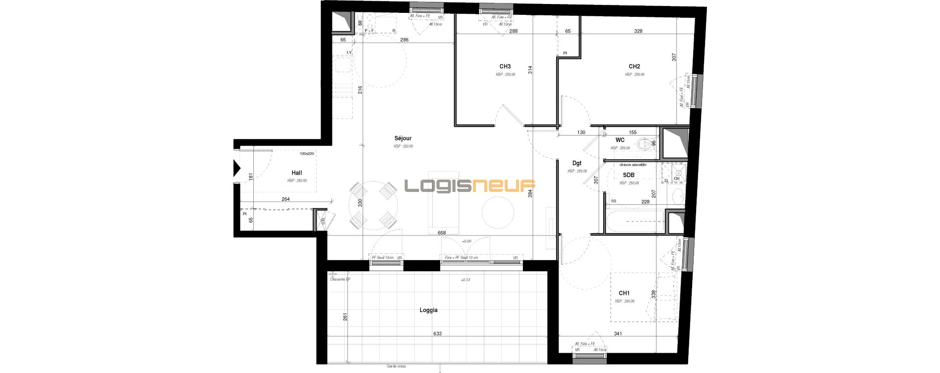 Vente appartement T4 de 85 m² à Ambérieu-en-Bugey, résidence « Alpha ...