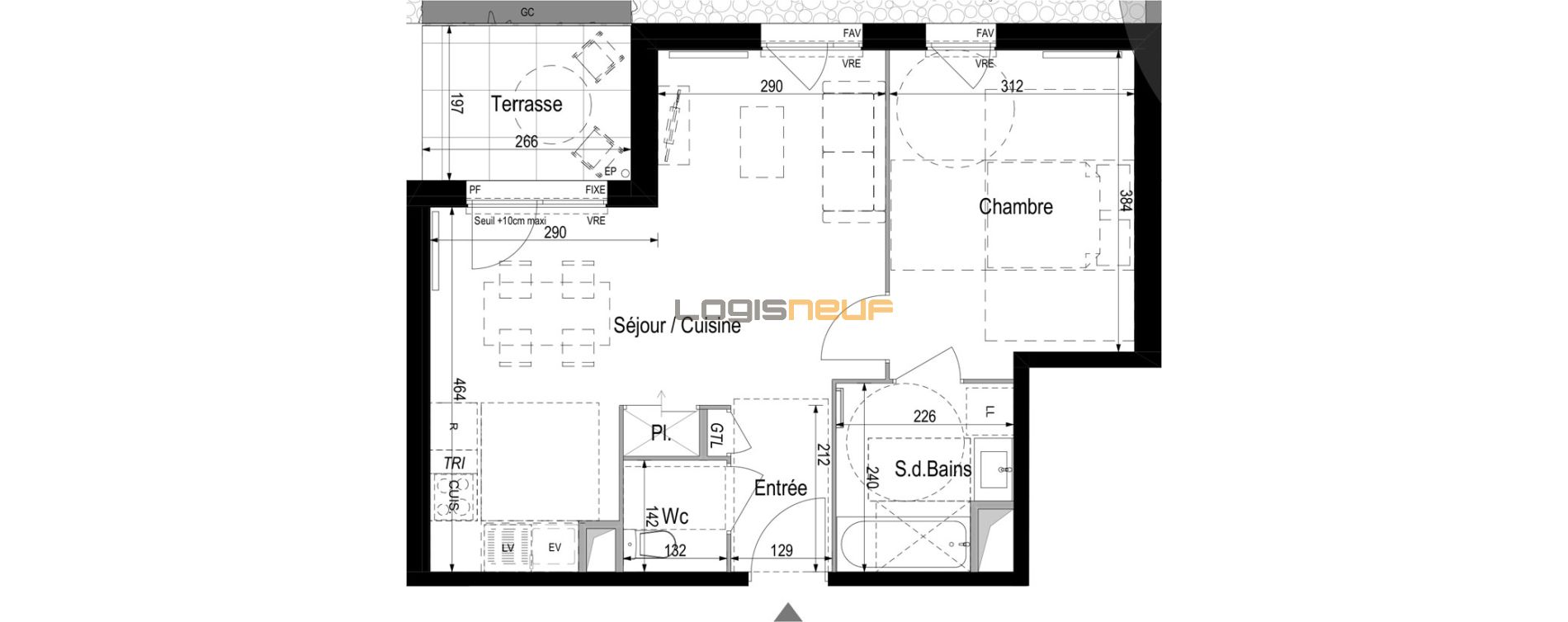 Vente appartement T2 de 48 m² à Ambérieu-en-Bugey, résidence « Les ...
