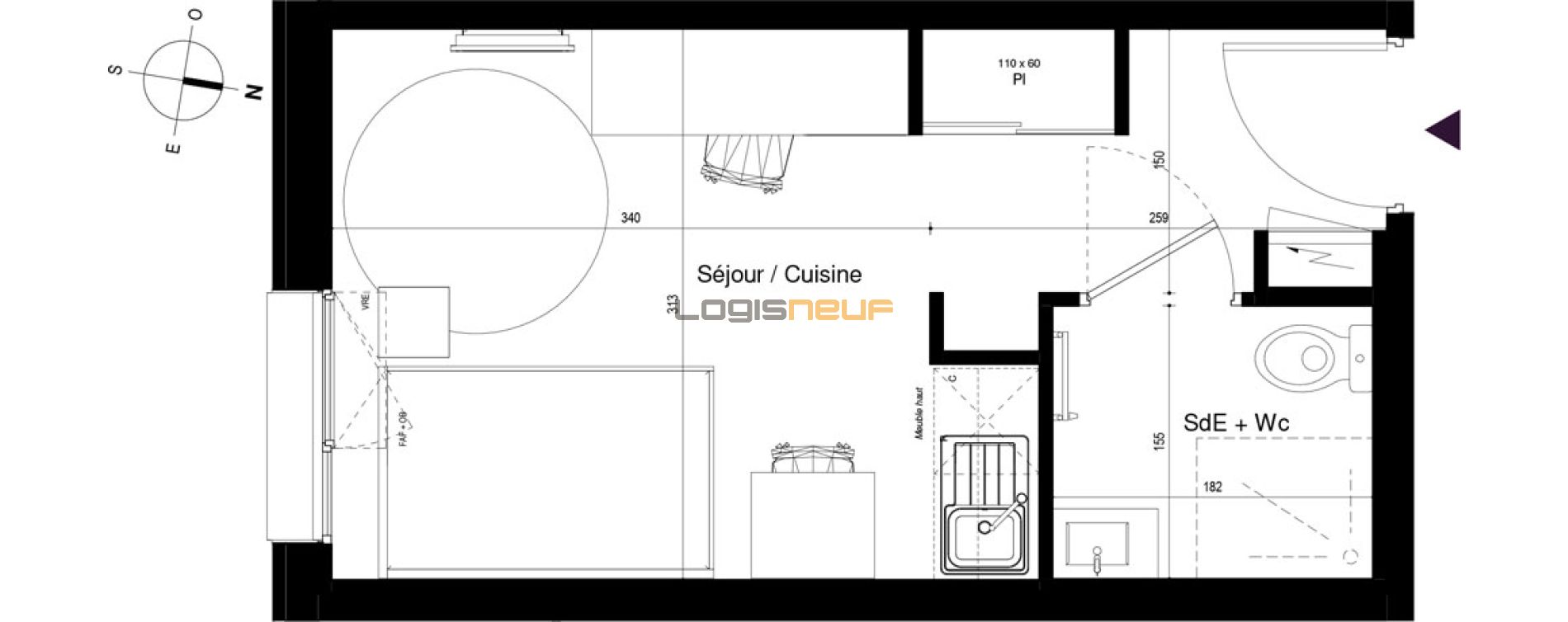 Vente Appartement T1 De 17 91 M Neuf Rennes R sidence