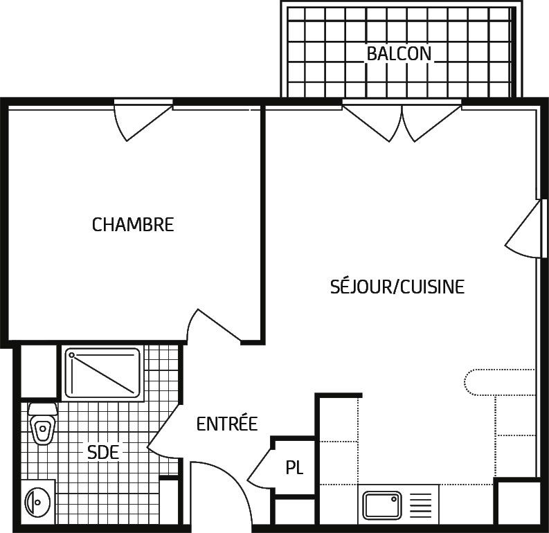 Plan Appartement T2 De 41 70 M² Neuf Résidence « Jardins Médicis à