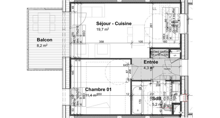 Plan Appartement T2 De 40 80 M² Neuf Résidence « Greenwood à Strasbourg