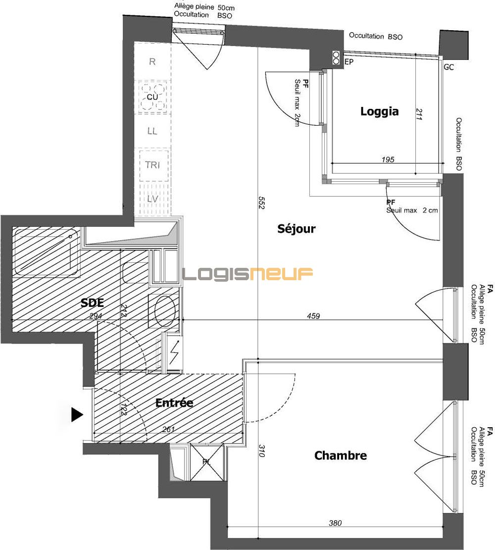 Plan Appartement T2 De 42 09 M² Neuf Résidence « Quai Vatel à Strasbourg
