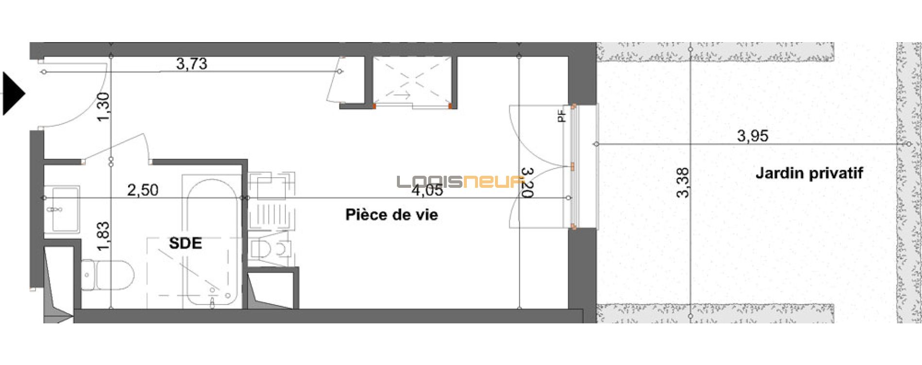 Vente appartement T1 de 20 m² à Anzin, résidence « Novéa » n°503