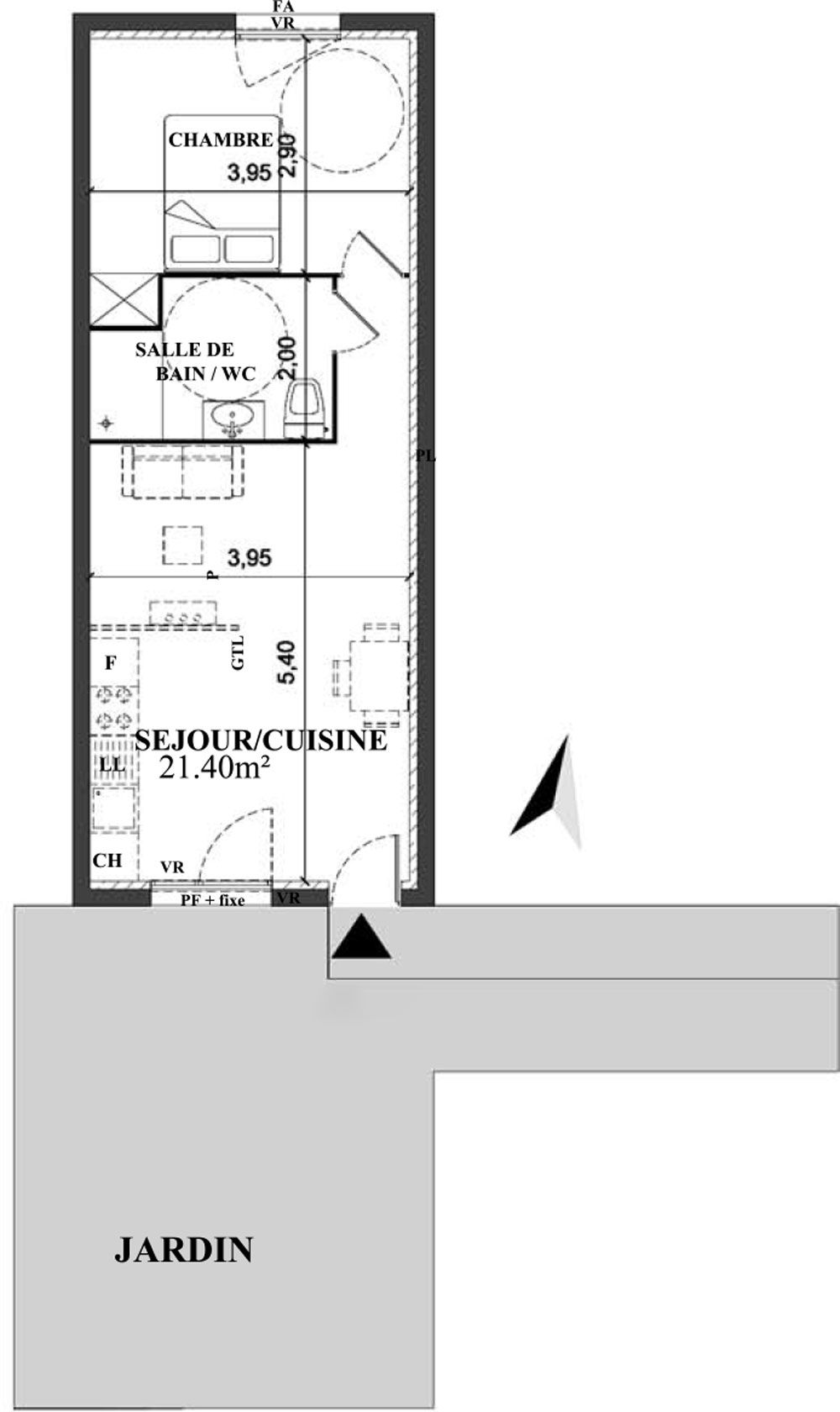 Plan Appartement T2 De 40 50 M² Neuf Résidence « Le Carmen à Amiens