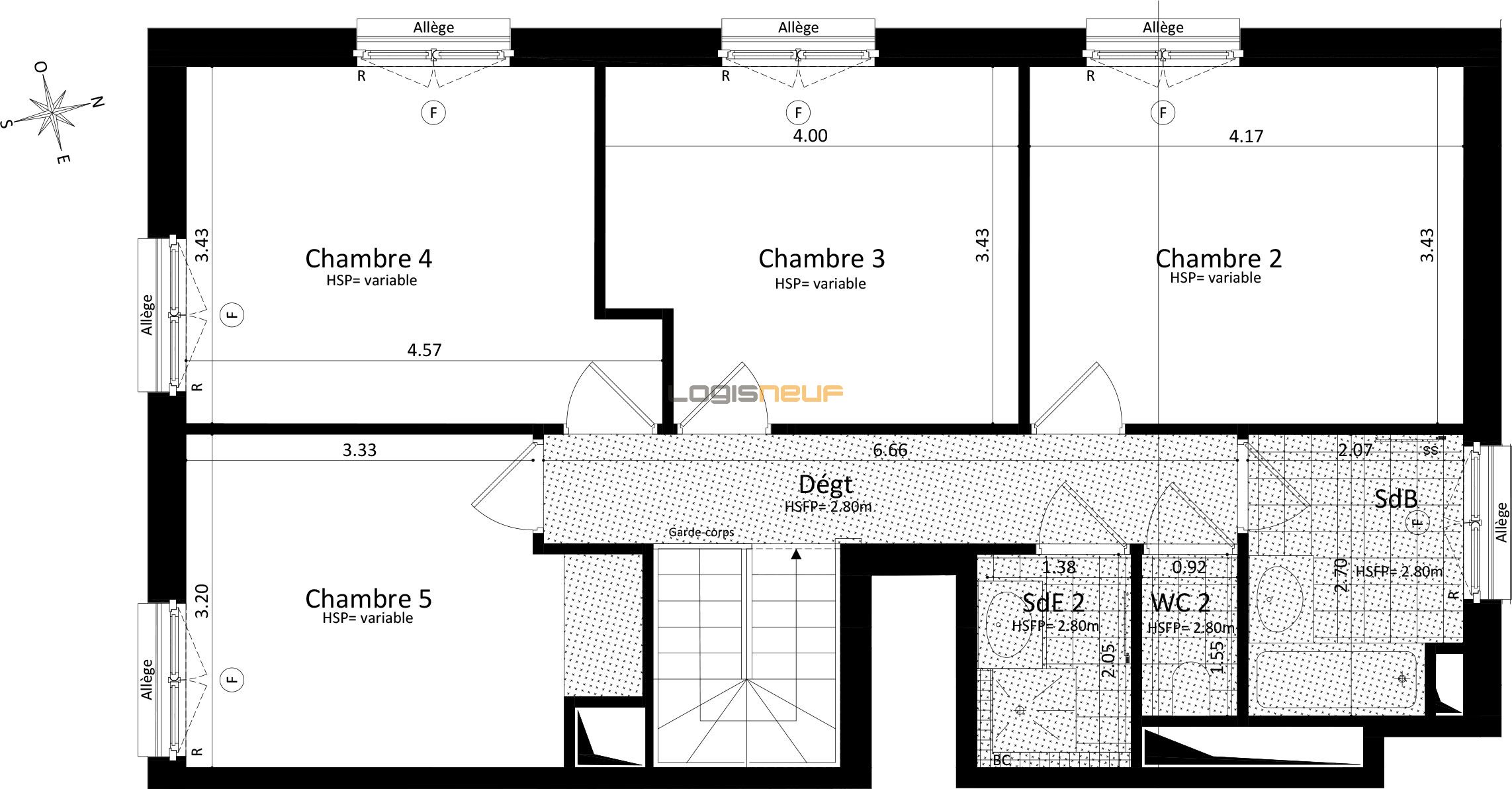 Appartement T6 De 135 74 M2 2ème étage O Lorée Du Lac Le Vésinet Ref 626