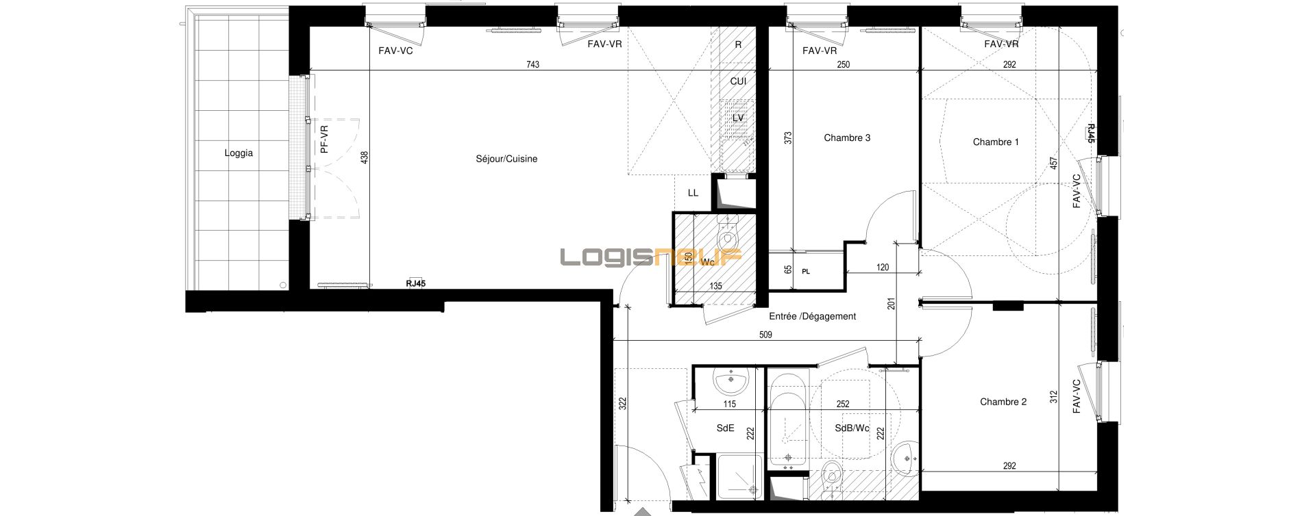 Vente appartement T4 de 82 m² à Mantes-la-Jolie, résidence « Coeur ...