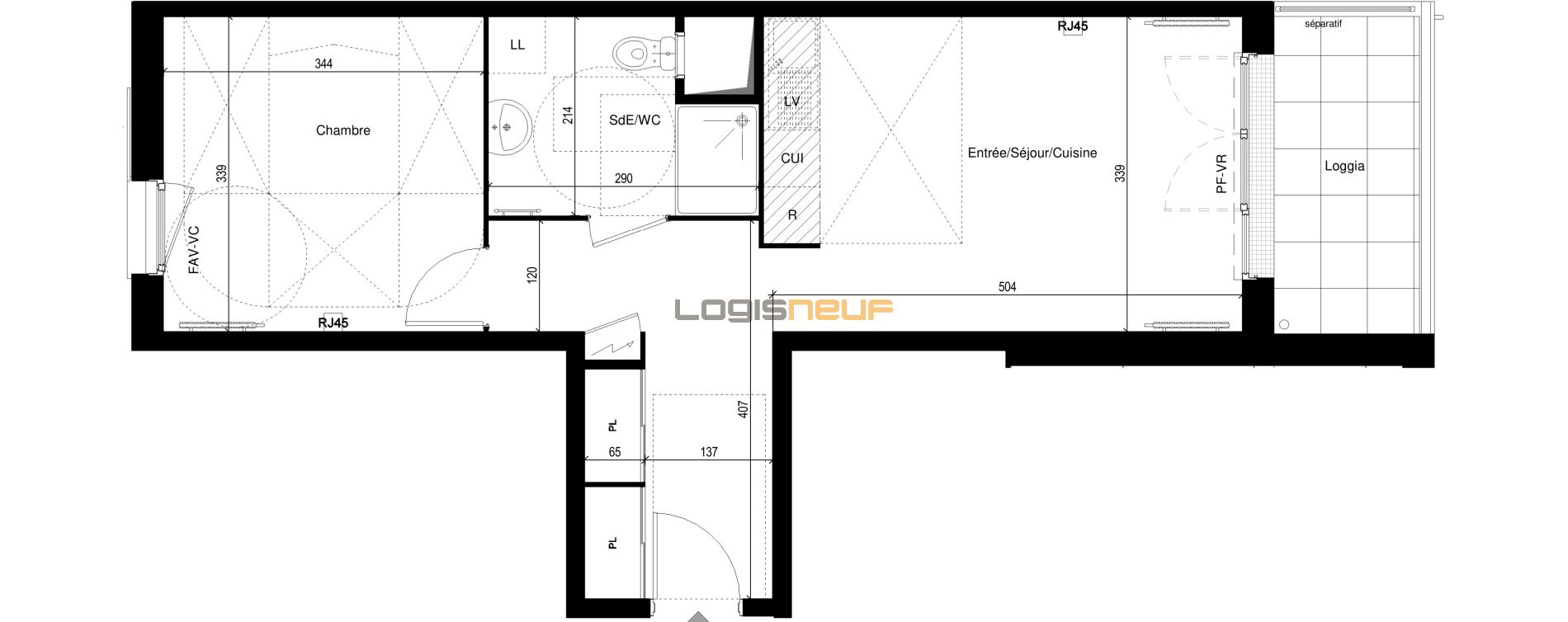 Vente appartement T2 de 40 m² à Mantes-la-Jolie, résidence « Coeur ...