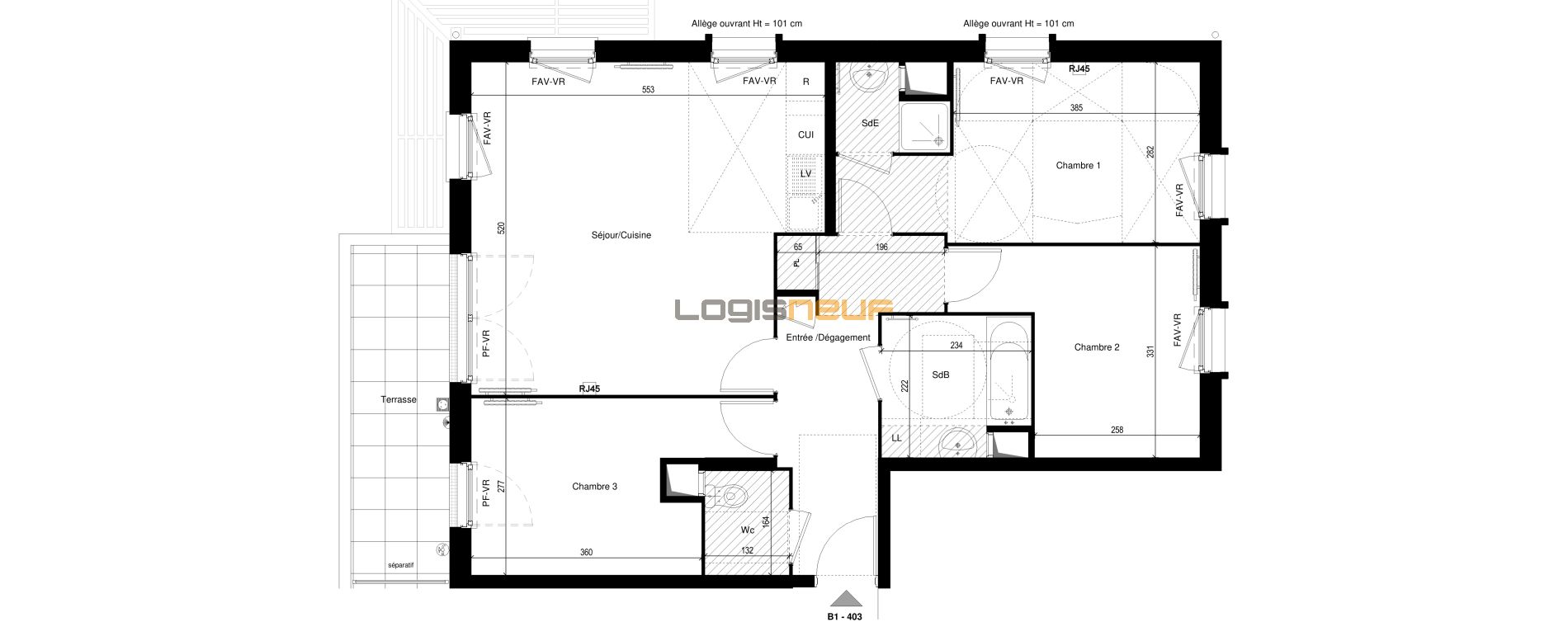 Vente appartement T4 de 75 m² à Mantes-la-Jolie, résidence « Coeur ...