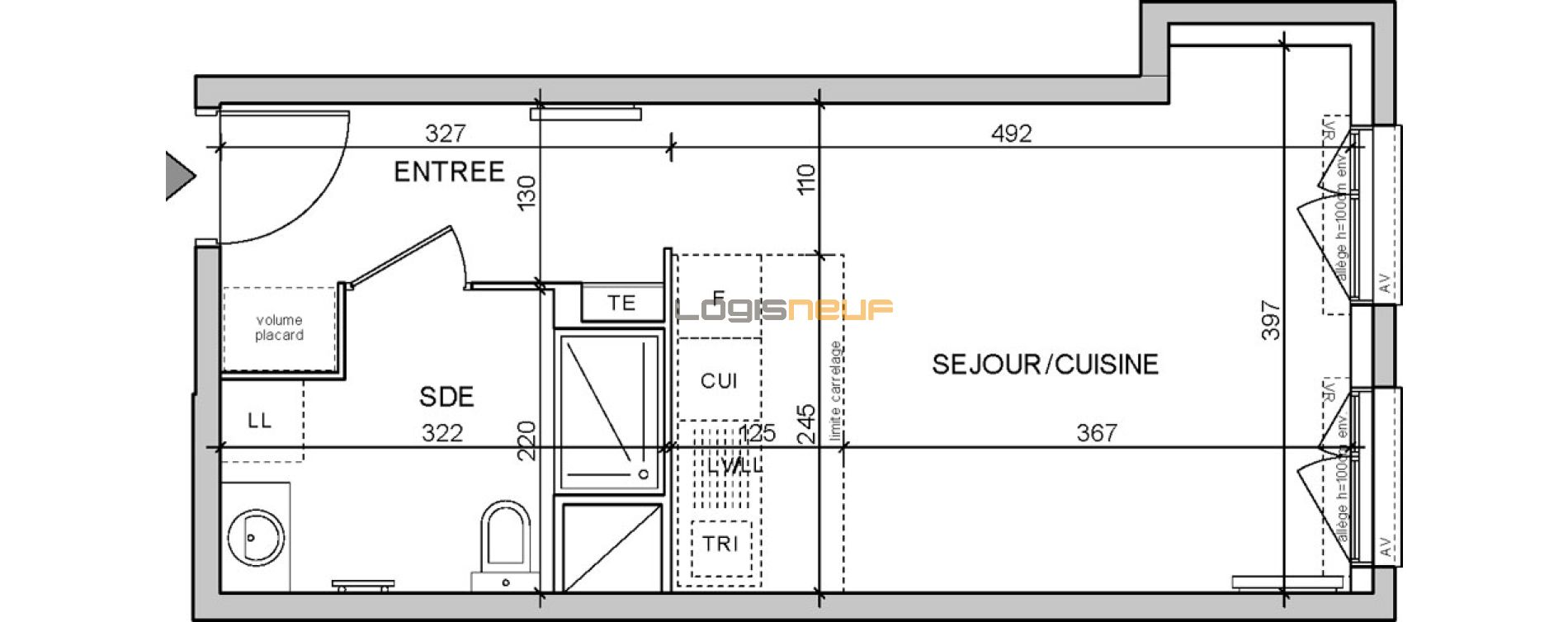 Vente appartement T1 de 29 m² à Villennes-sur-Seine, résidence « Seine ...