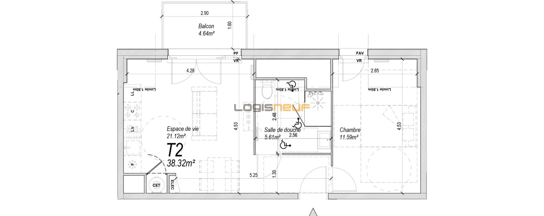 Vente appartement T2 de 38,32 m² à Criel-sur-Mer, résidence « Villas ...