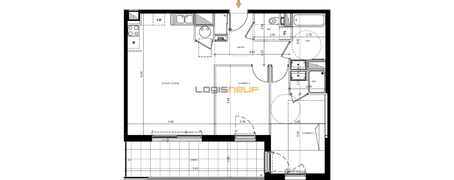 Vente appartement T3 de 66 m² à Saint-Palais-sur-Mer, résidence « Rose ...