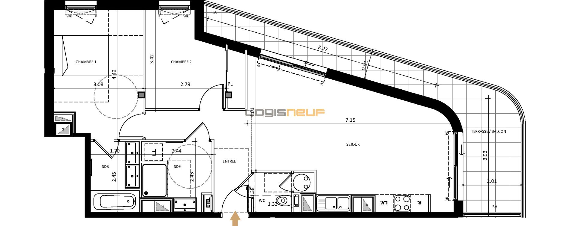Vente appartement T3 de 68 m² à Saint-Palais-sur-Mer, résidence « Rose ...